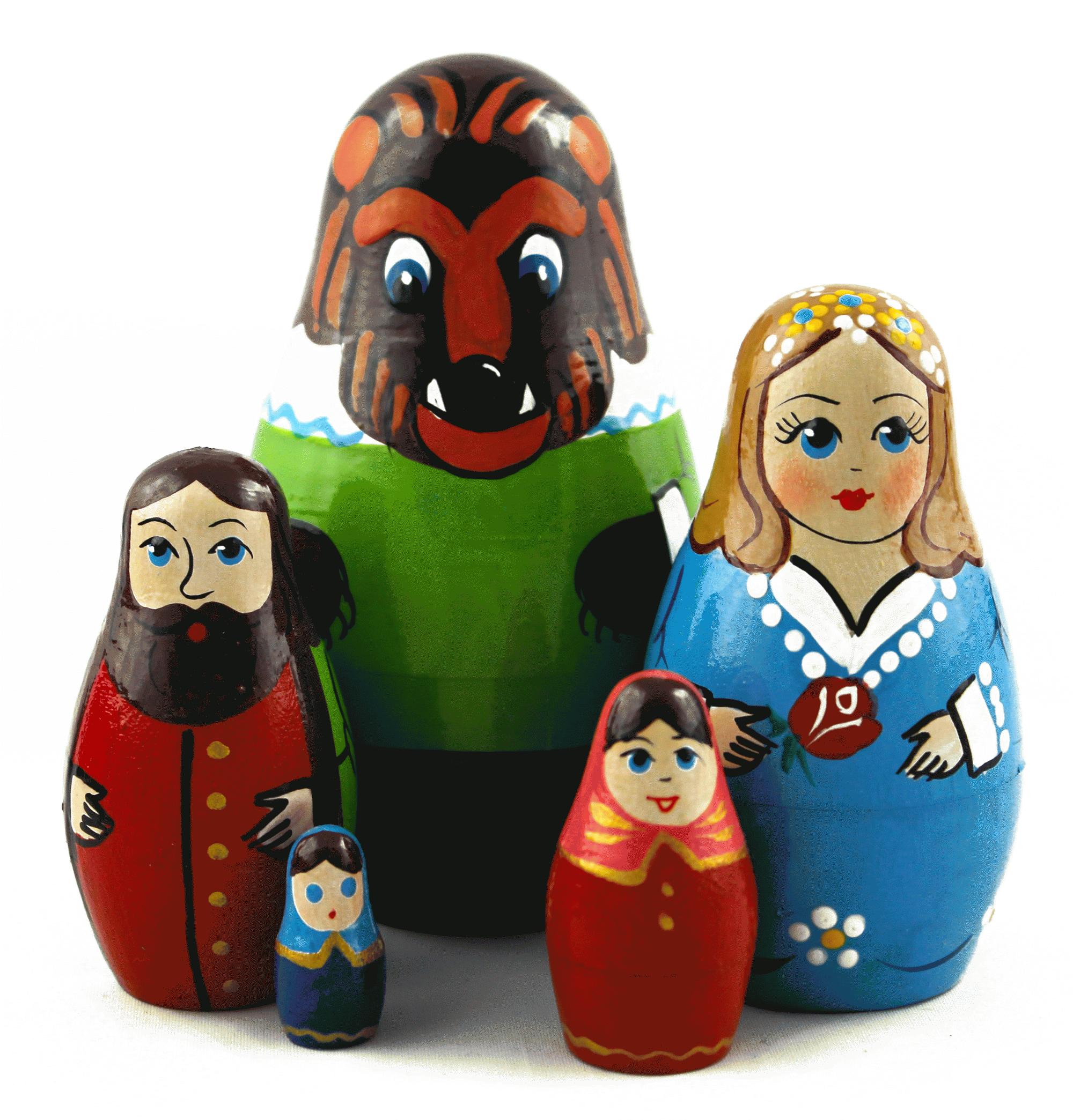 The beauty and the Beast on Matryoshka.biz